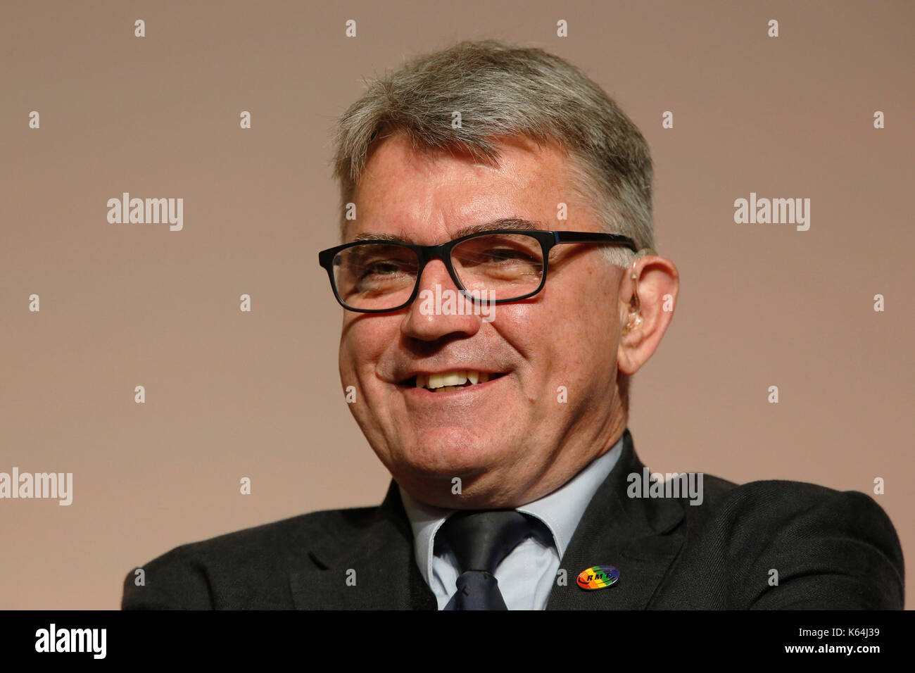 Brighton, UK. 11th Sep, 2017. Mick Cash, National Union of Rail ...