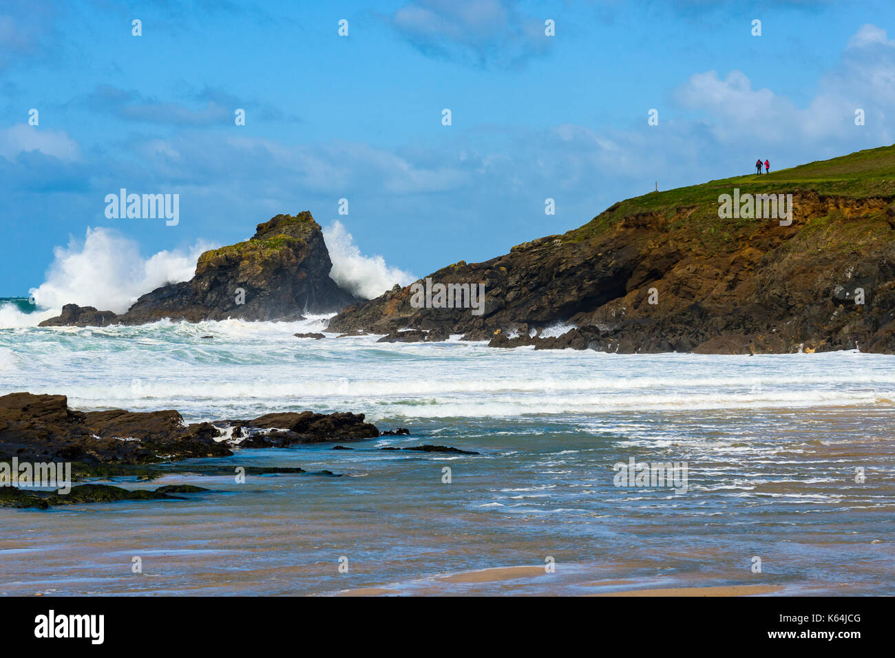 North Cornwall Coastline, UK. 11th Sep, 2017. UK Weather: Gale force ...