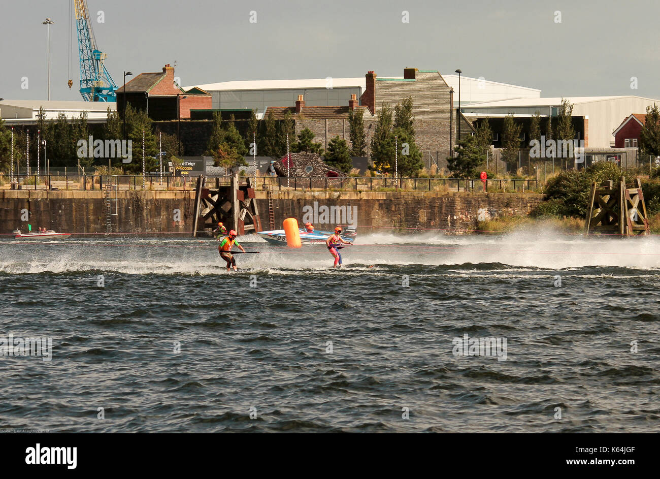 Cardiff, UK. 9th Sep, 2017. NTM 12 British National Water ski racing ...