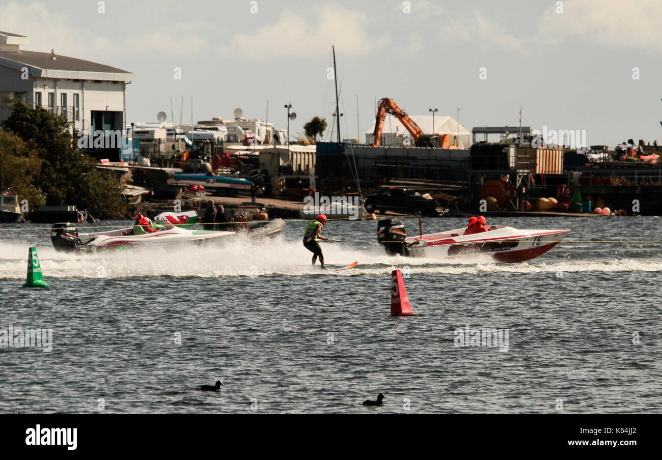 Cardiff, UK. 9th Sep, 2017. NTM 12 British National Water ski racing ...