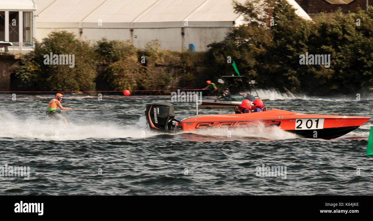 Cardiff, UK. 9th Sep, 2017. NTM 12 British National Water ski racing ...