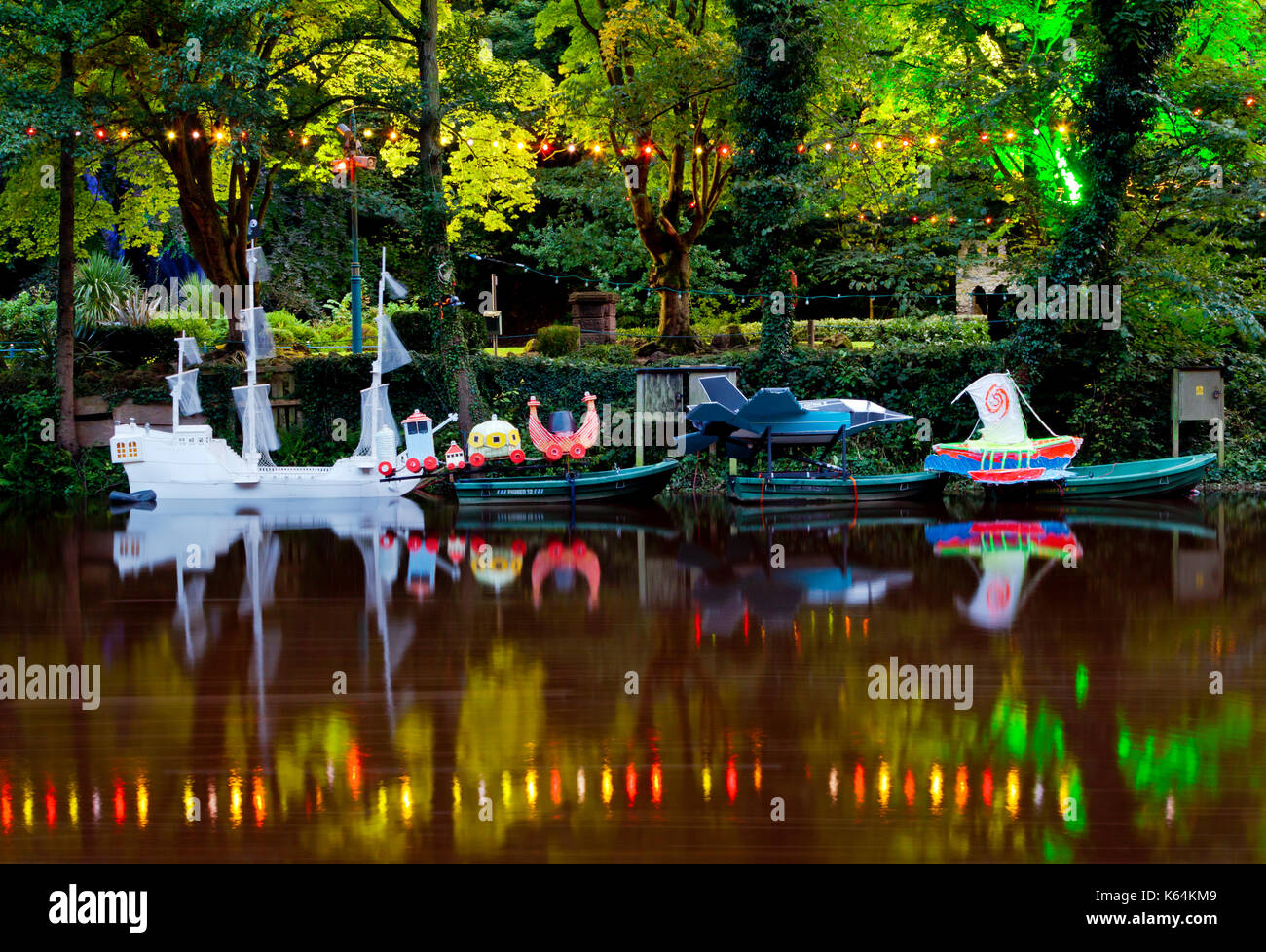 Matlock, UK. 11th Sep, 2017. Matlock Bath Illuminations season begins ...