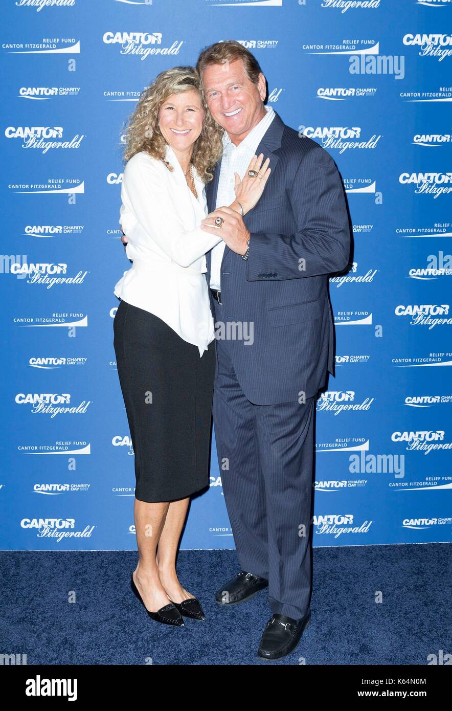 Edie Lutnick, Joe Theismann in attendance for Cantor Fitzgerald Annual ...