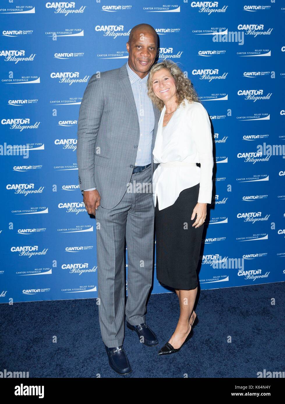 New York, NY, USA. 11th Sep, 2017. Darryl Strawberry, Edie Lutnick in ...