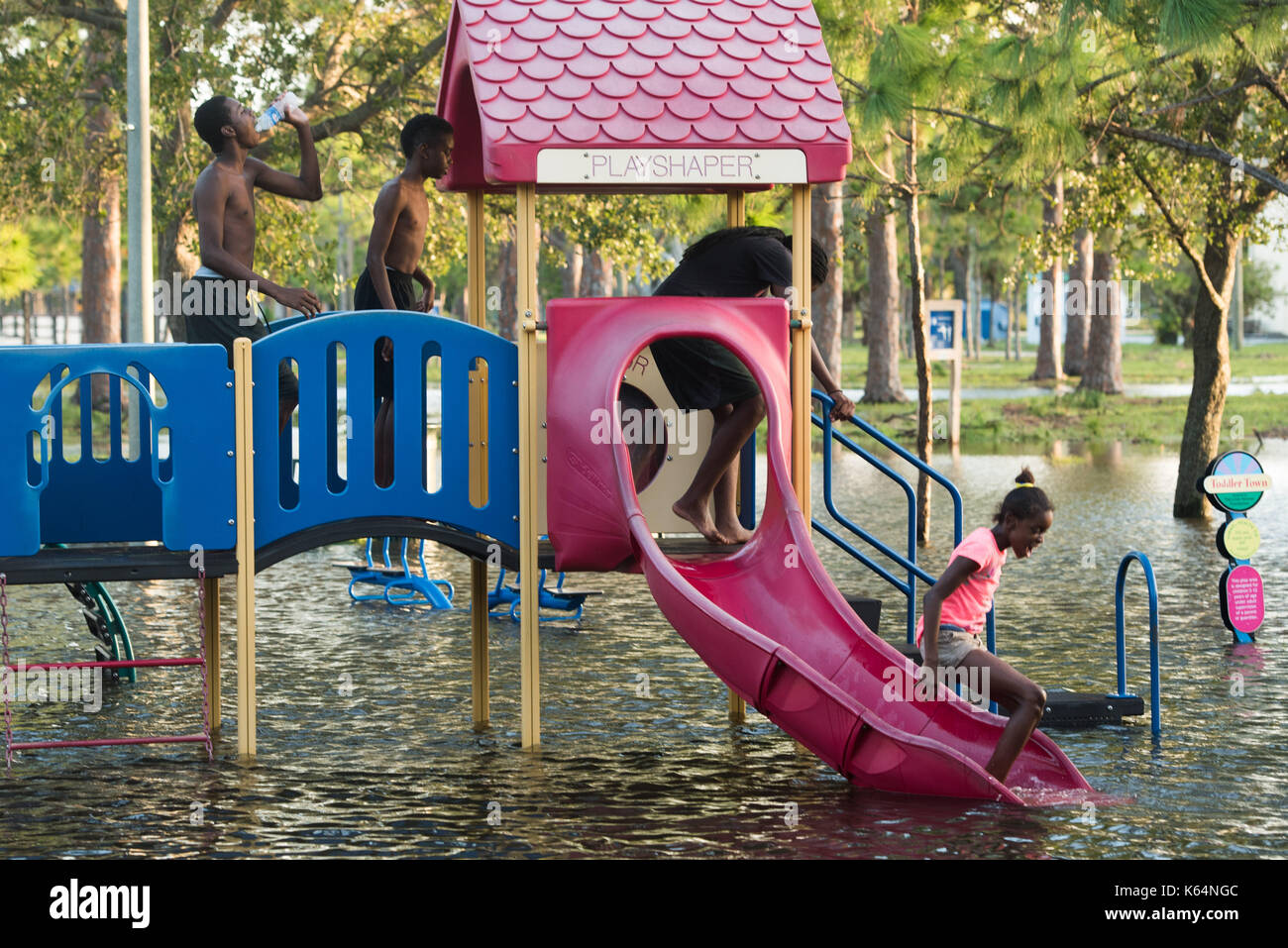 Fort Lauderdale, Florida, USA. 11th Sep, 2017. Children play at Holiday ...