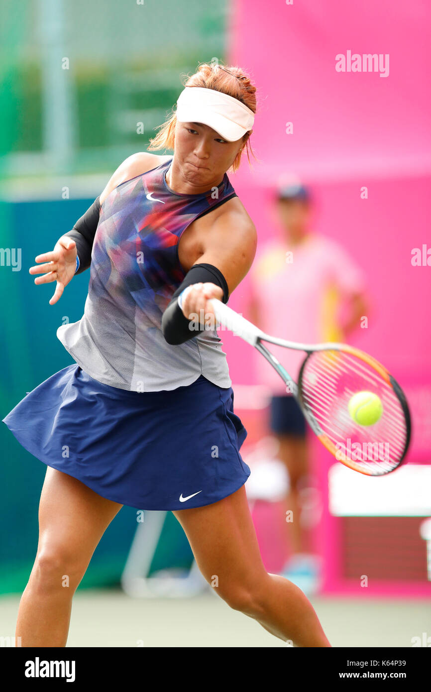 Tokyo, Japan. 11th Sep, 2017. Han Xinyun (CHN) Tennis : Japan Women's ...