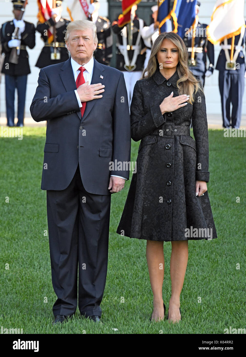 United States President Donald J. Trump and first lady Melania Trump ...