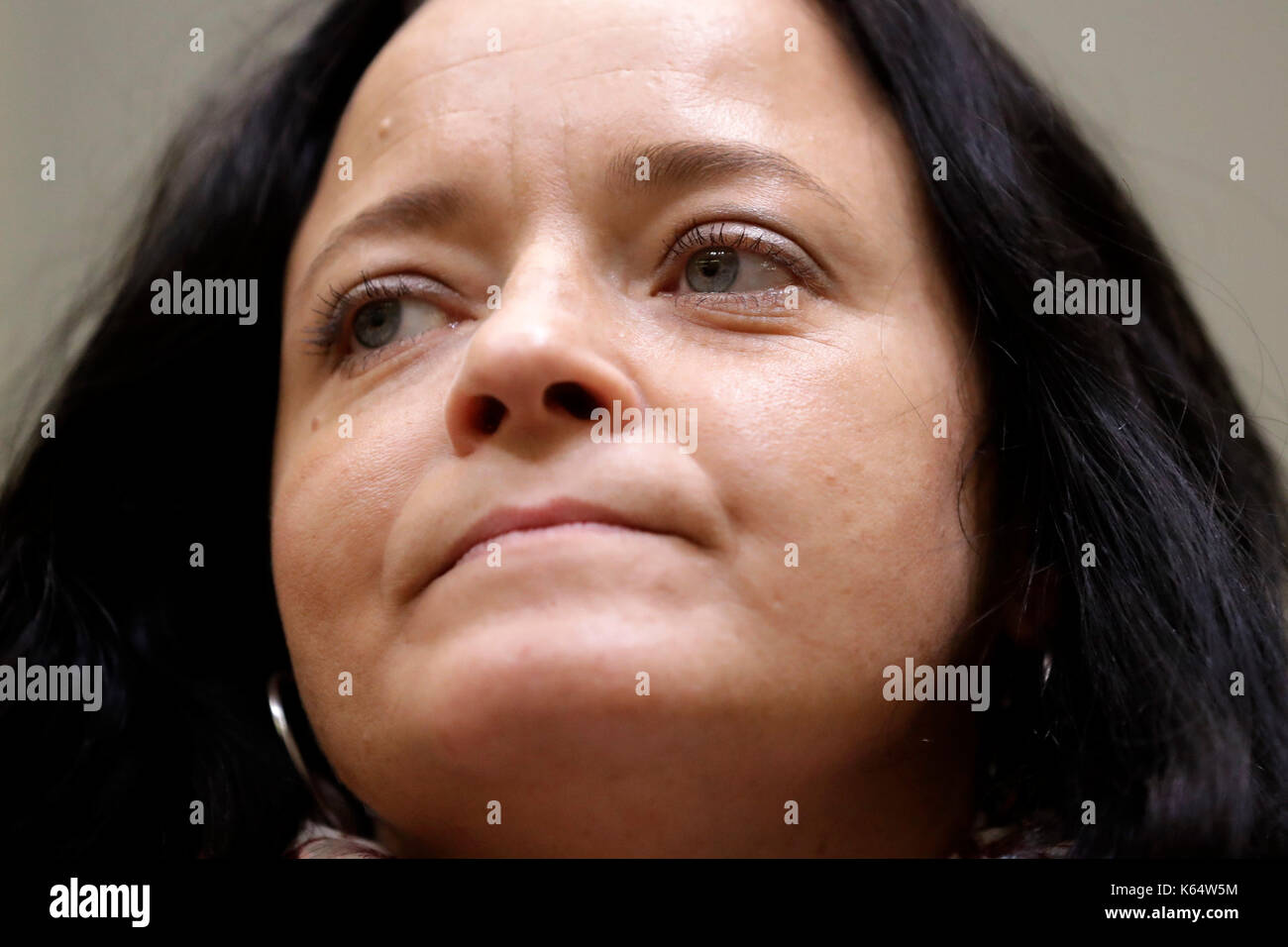Munich, Germany. 12th Sep, 2017. The defendant Beate Zschaepe arrives ...