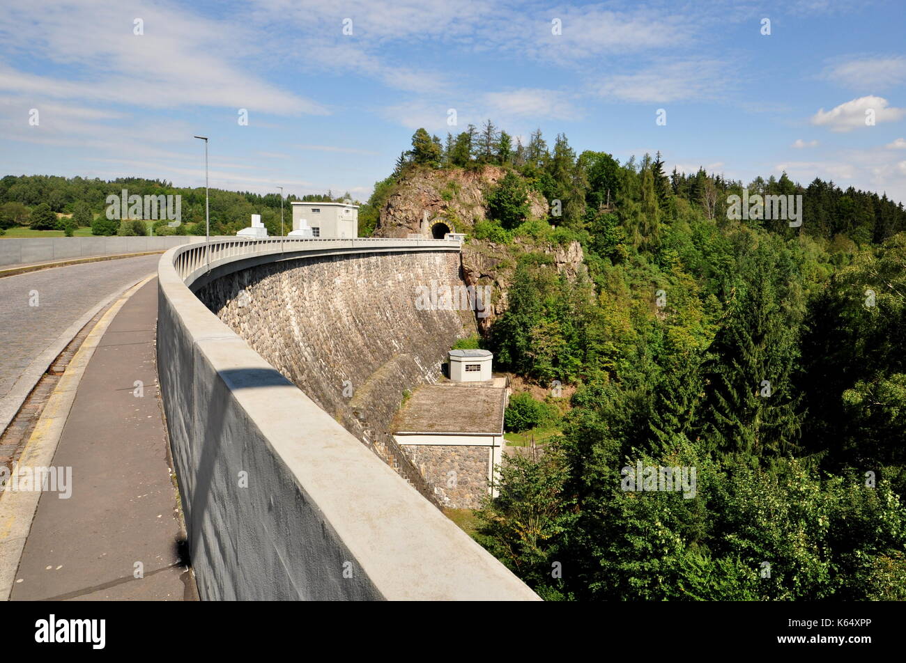 Sec dam on river Chrudimka,lake,reservoir Stock Photo - Alamy