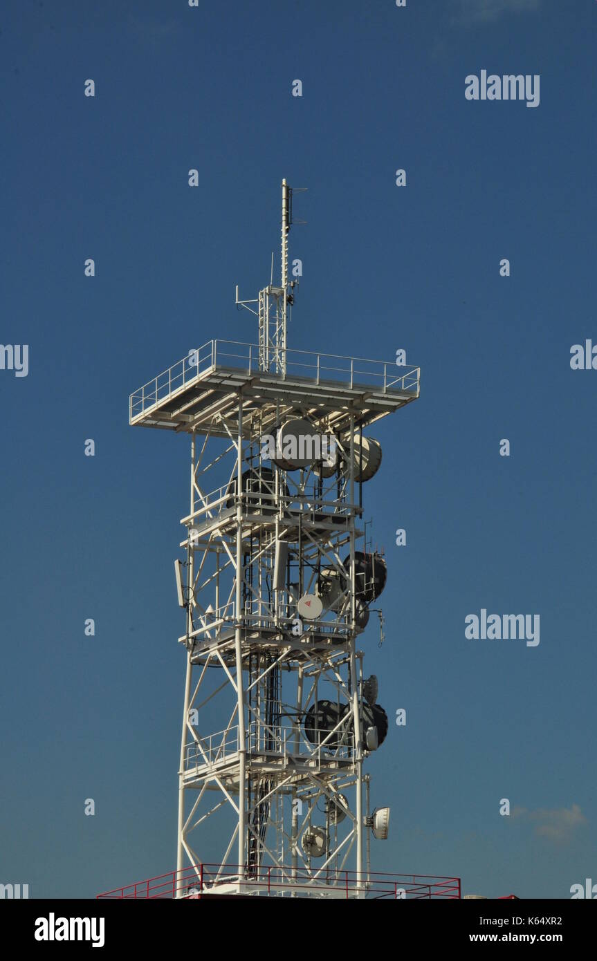 Radiocommunication tower antennas hi-res stock photography and images - Alamy
