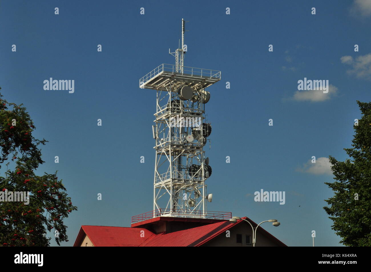 Radiocommunication tower antennas hi-res stock photography and images - Alamy