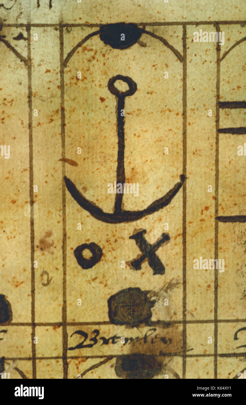 Swan-Mark, hand re-drawn on paper rather than vellum, depicting the ...