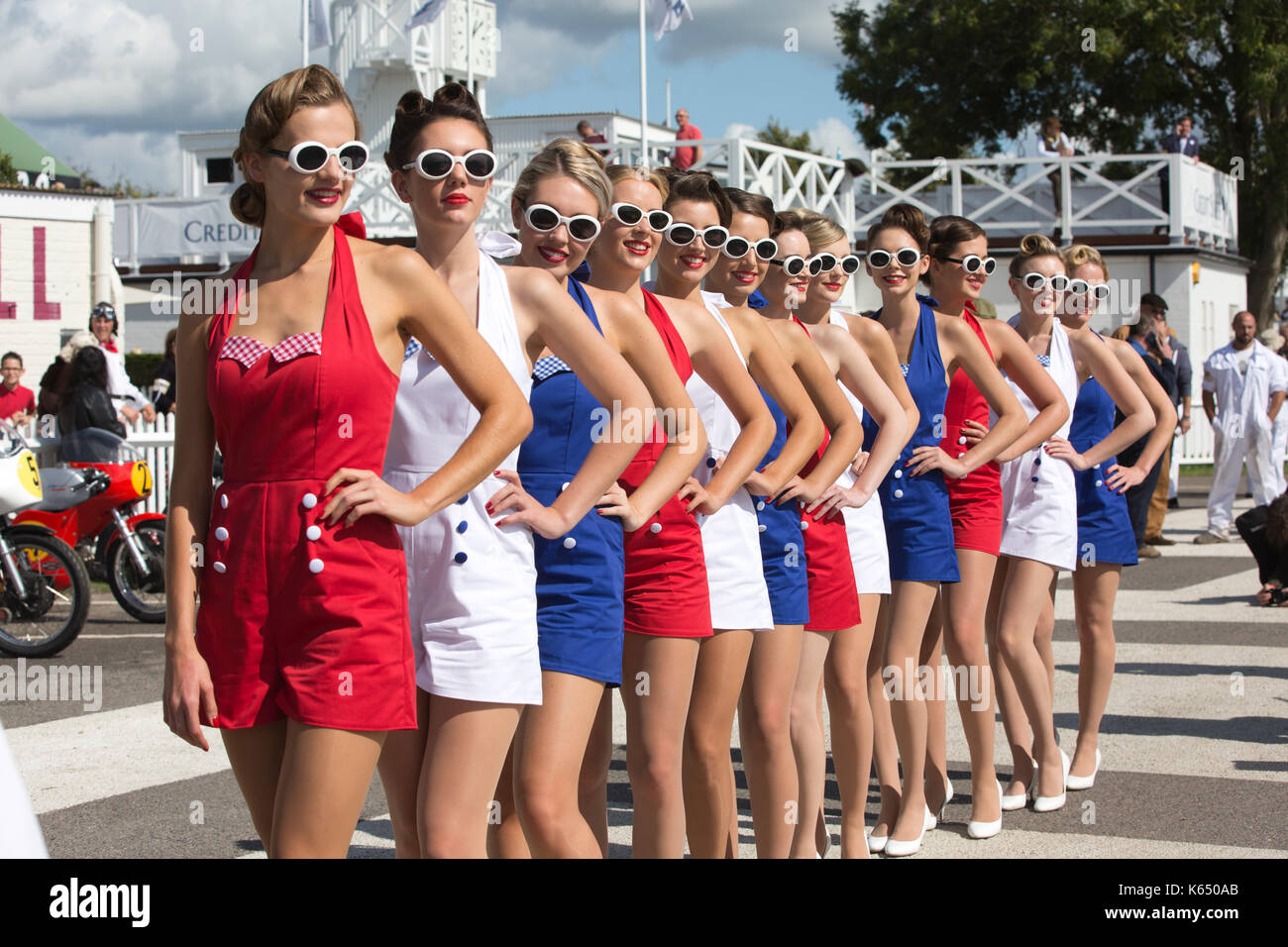 Goodwood motor girls hi-res stock photography and images - Alamy
