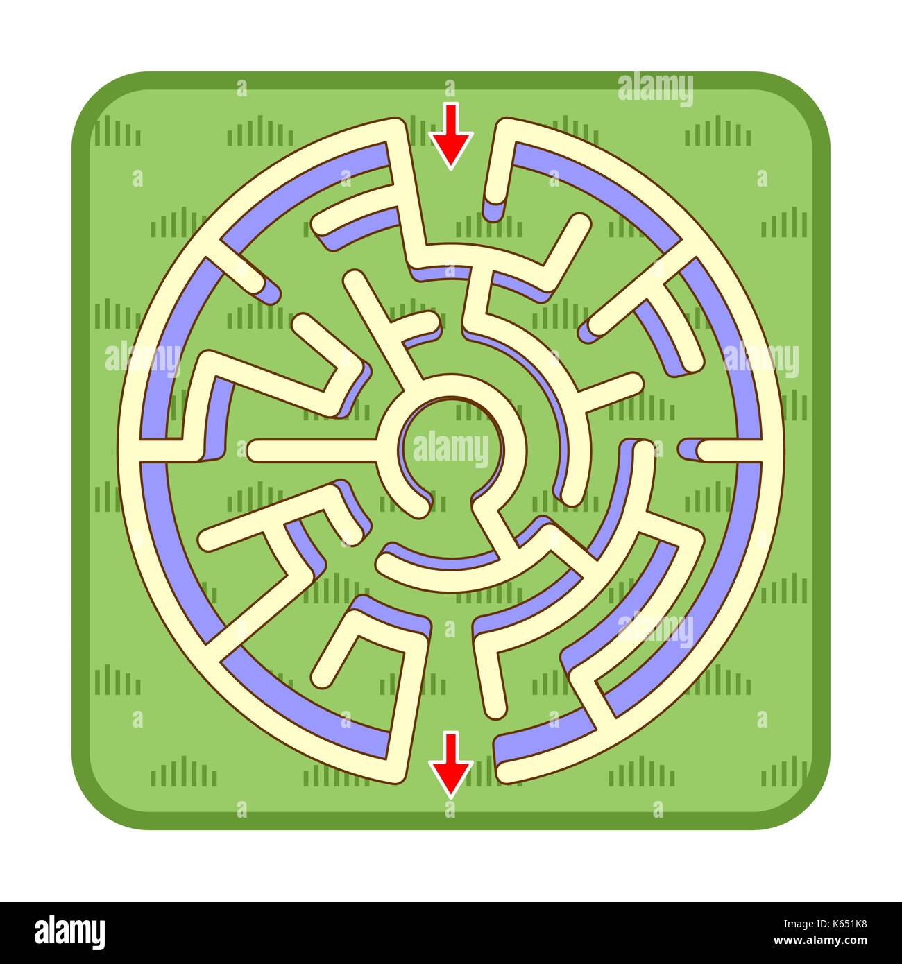 Abstract round maze kids Cut Out Stock Images & Pictures - Alamy