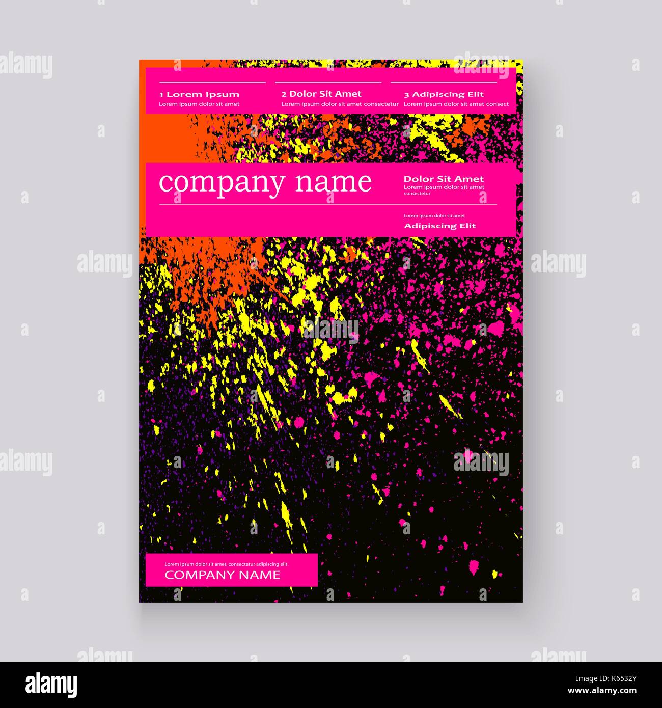 Neon colorful explosion paint splatter artistic covers design ...