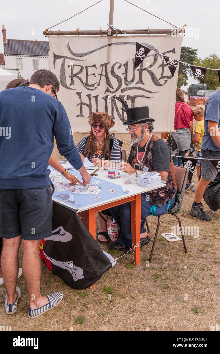 The Treasure Hunt at the village fete in Walberswick , Suffolk ...