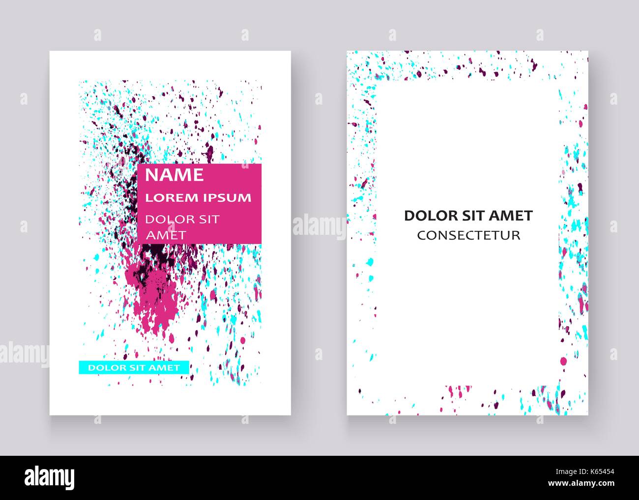 Neon colorful explosion paint splatter artistic covers design ...