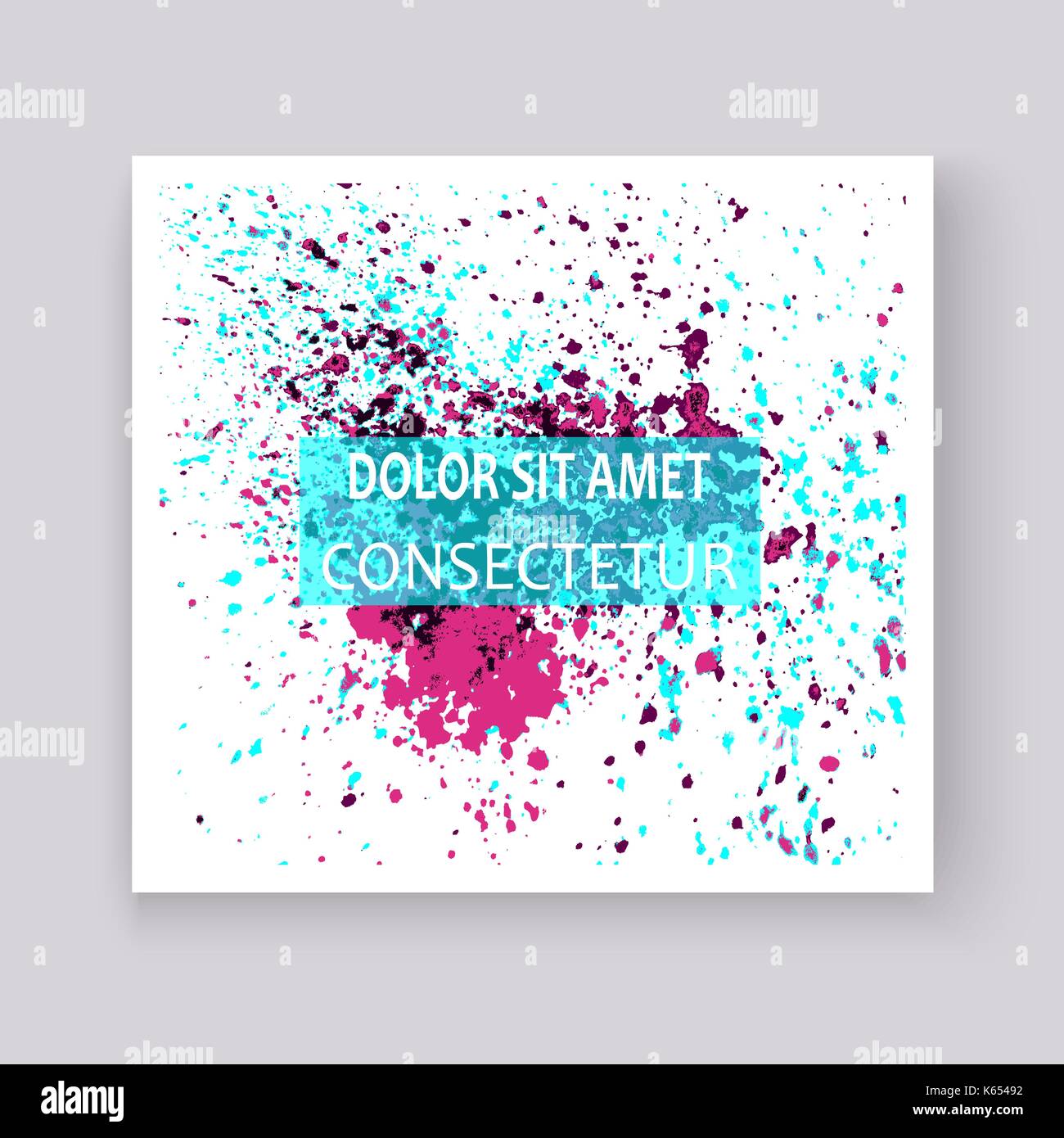 Neon colorful explosion paint splatter artistic covers design ...