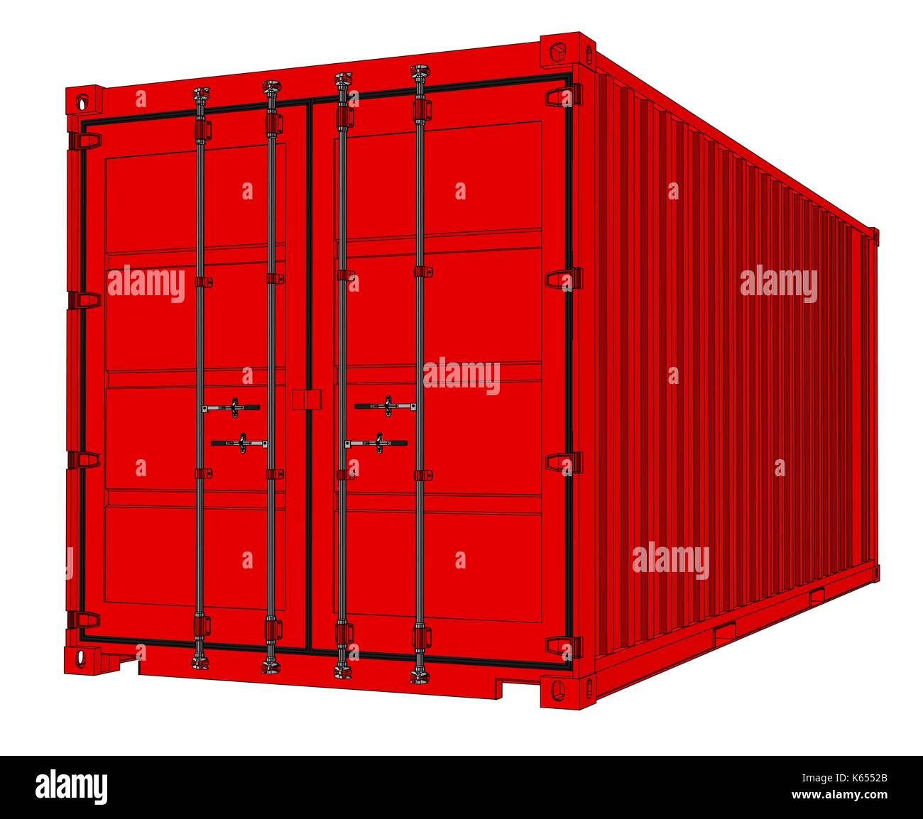 Large industrial ship on Stock Vector Images - Alamy