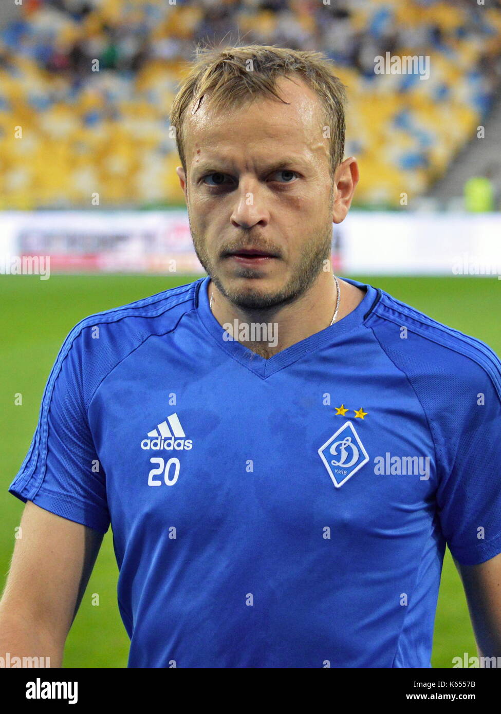 Kiev, Ukraine. 10th Sep, 2017. FC Dynamo Kyiv player Oleg Gusev during ...