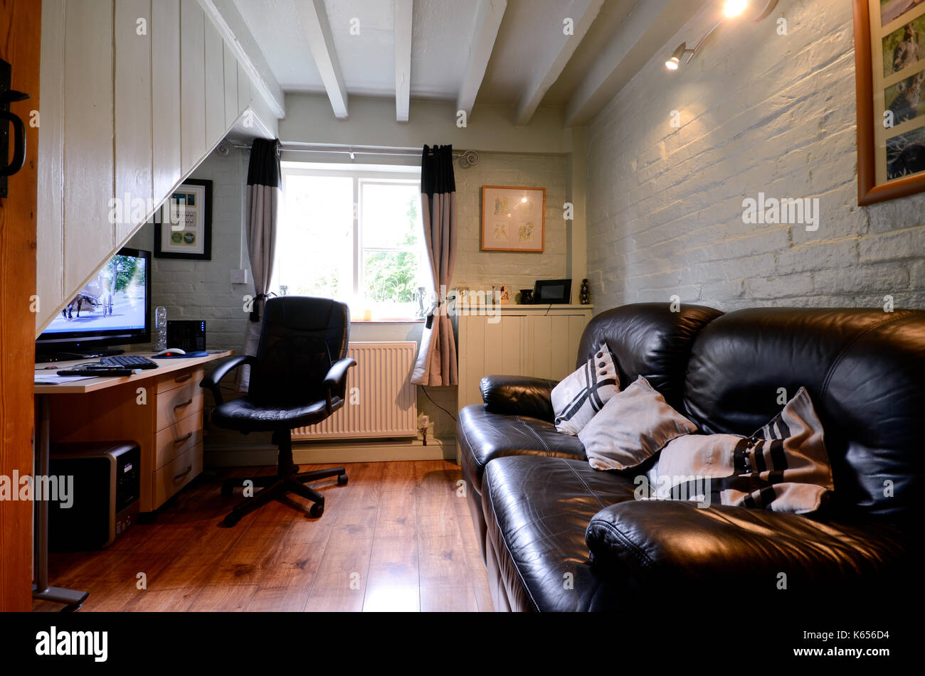 snug study in old farmhouse Stock Photo - Alamy