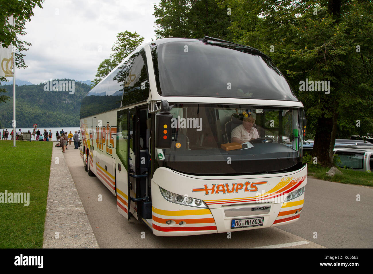 A tourist coach in Passau, Bavaria, Germany Stock Photo - Alamy