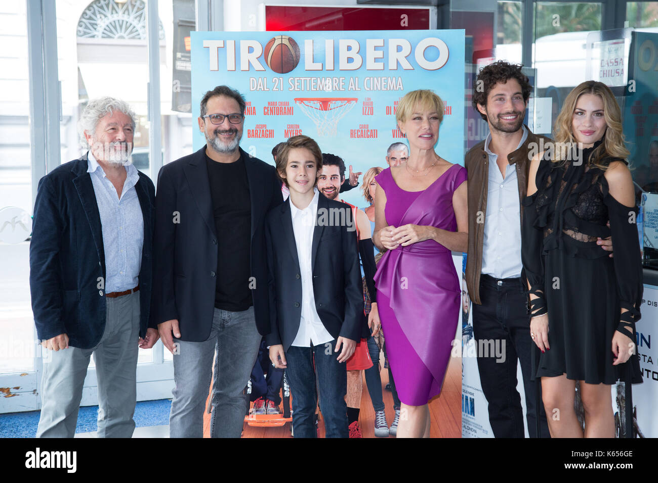 Rome, Italy. 11th Sep, 2017. Cast during photocall of the Italian film ...