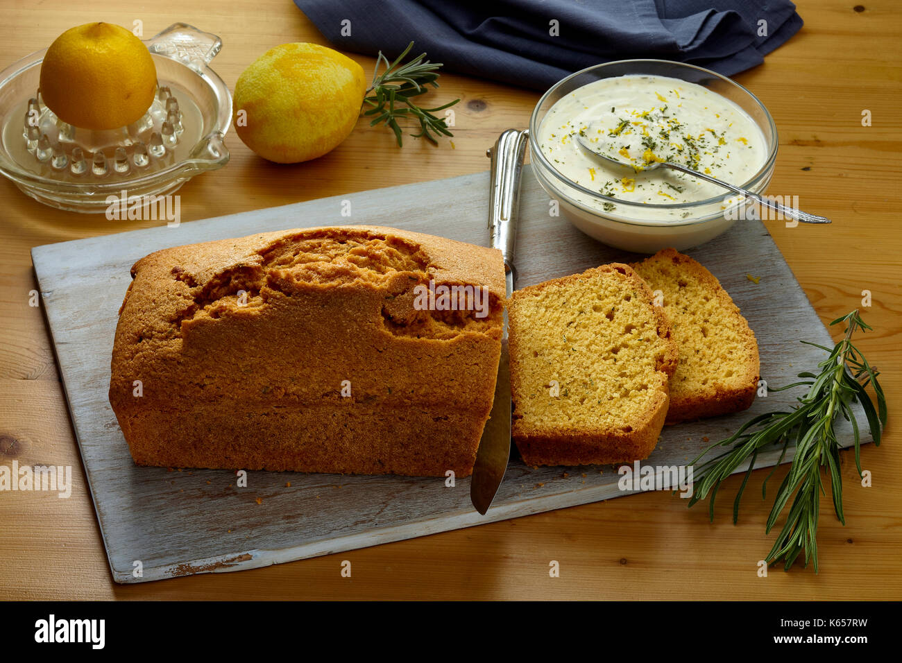 Lemon lavender loaf Stock Photo - Alamy