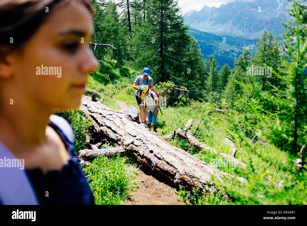 Family and a difficult path hi-res stock photography and images - Alamy