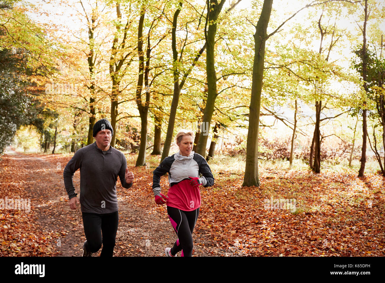 Wide angle woman running through hi-res stock photography and images ...