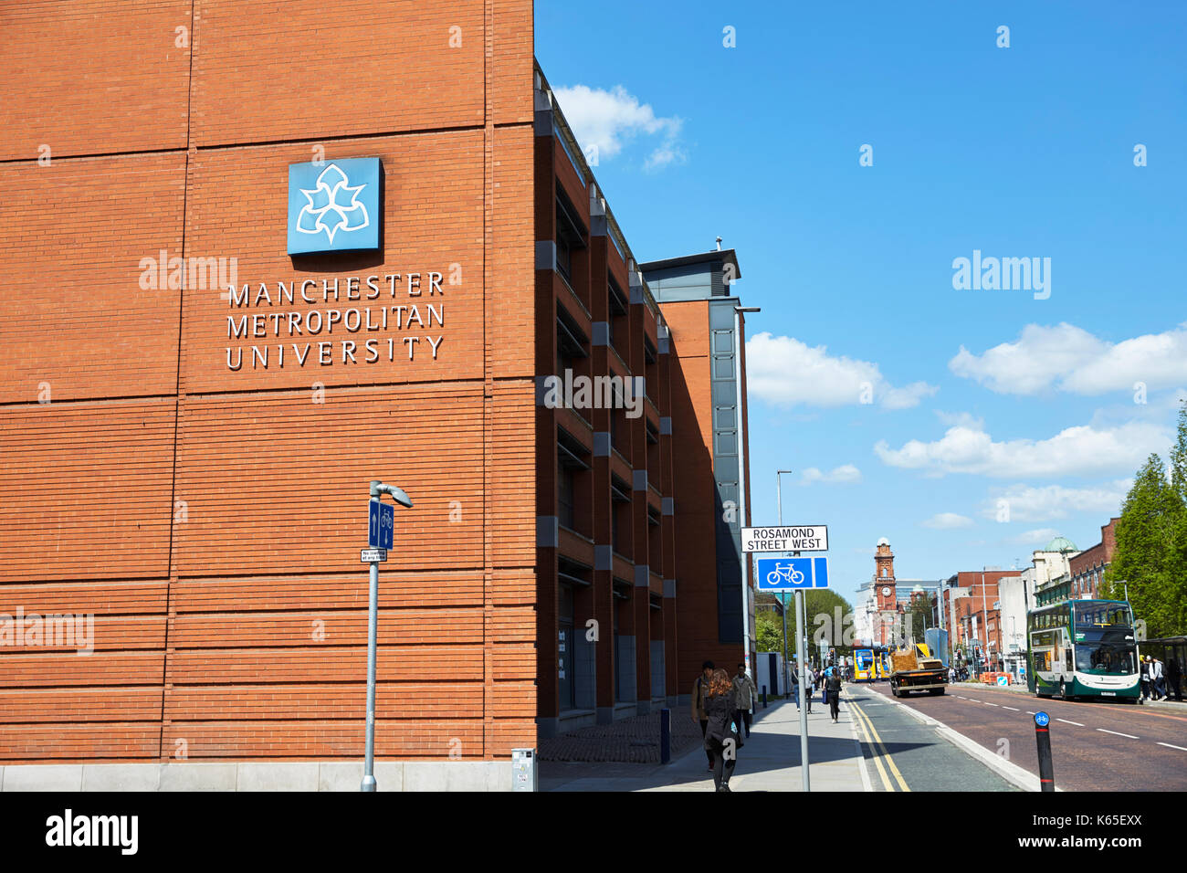 Manchester, UK - 4 May 2017: Manchester Metropolitan University Campus ...