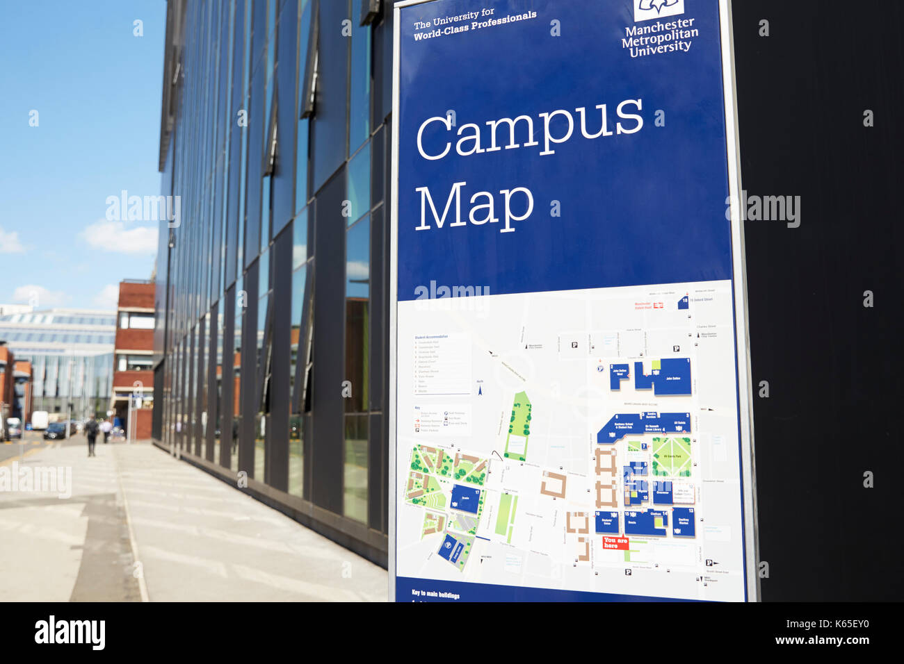 Manchester, UK - 4 May 2017: Manchester Metropolitan University Campus ...