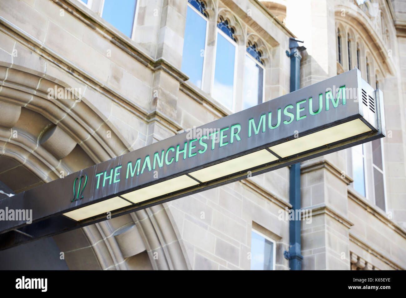 Manchester, UK - 4 May 2017: Sign Outside The Manchester Museum ...