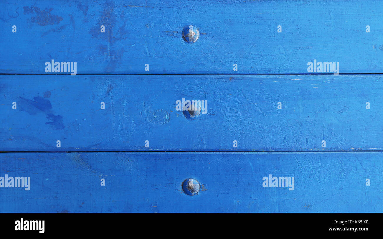Blue painted wood rivets texture. Cute background Stock Photo - Alamy