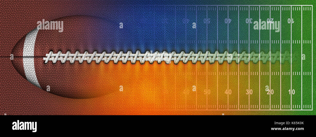 Digital Illustration of a footballÕs texture, laces, and a football ...