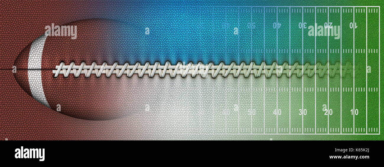 Digital Illustration of a footballÕs texture, laces, and a football ...