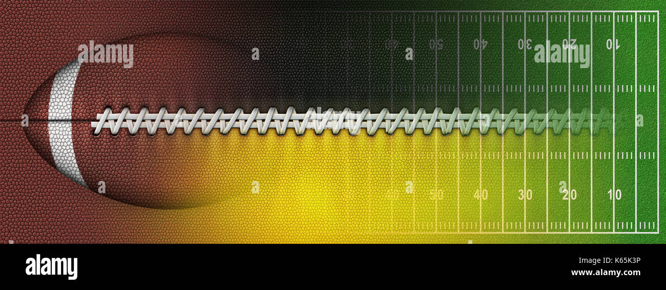 Digital Illustration of a footballÕs texture, laces, and a football ...