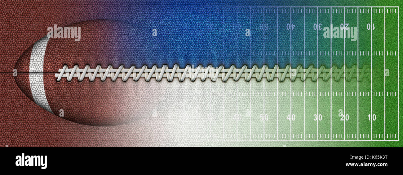 Digital Illustration of a footballÕs texture, laces, and a football ...