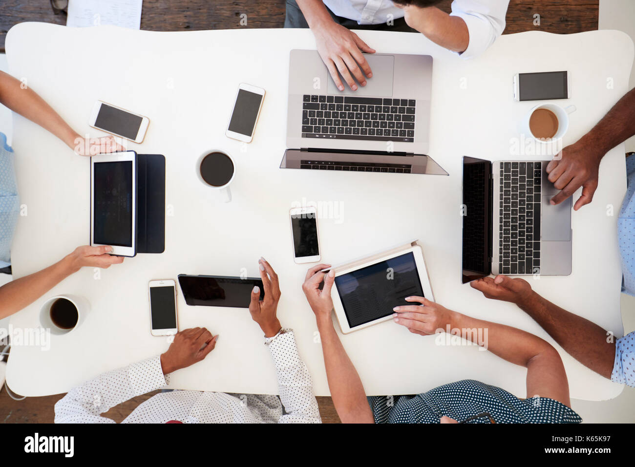 Office phones computers hi-res stock photography and images - Alamy