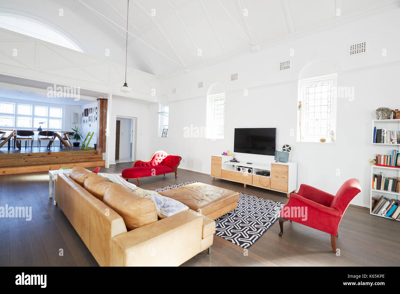 Open Plan Lounge Dining Room High Resolution Stock Photography and ...