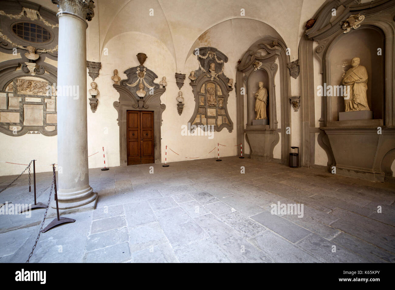 Italy, Tuscany, Florence, the court of Medici Riccardi palace Stock ...