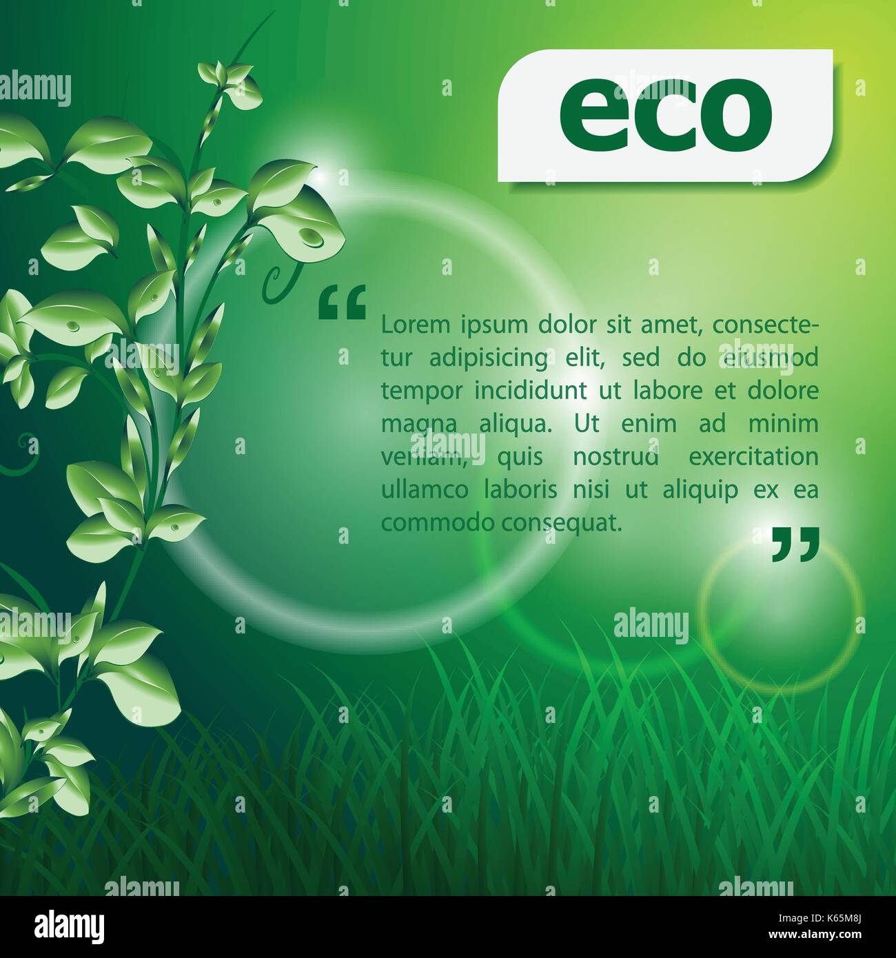 Abstract Colorful Modern Styled Eco Concept Layout, Web Template with ...
