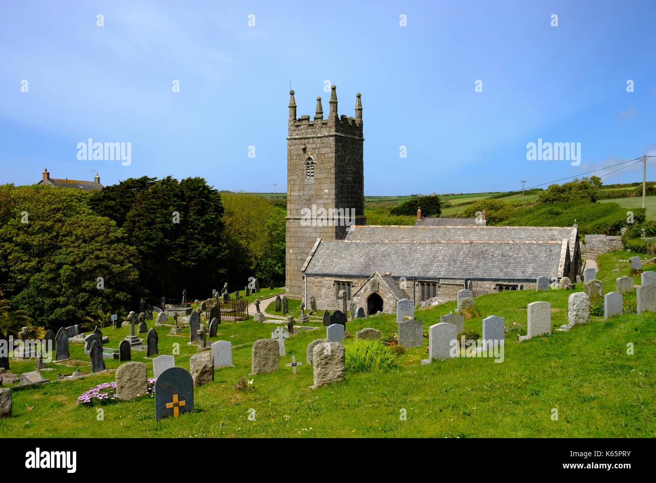 Church of St Levan, Cornwall, England, Great Britain Stock Photo - Alamy