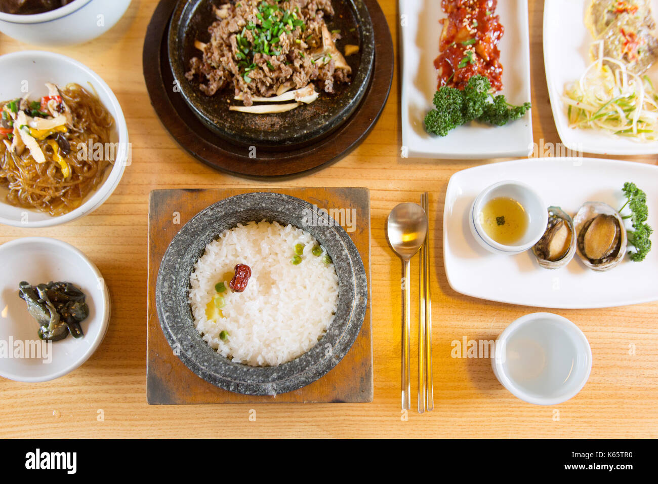 Korean Table d'hote 047 Stock Photo - Alamy