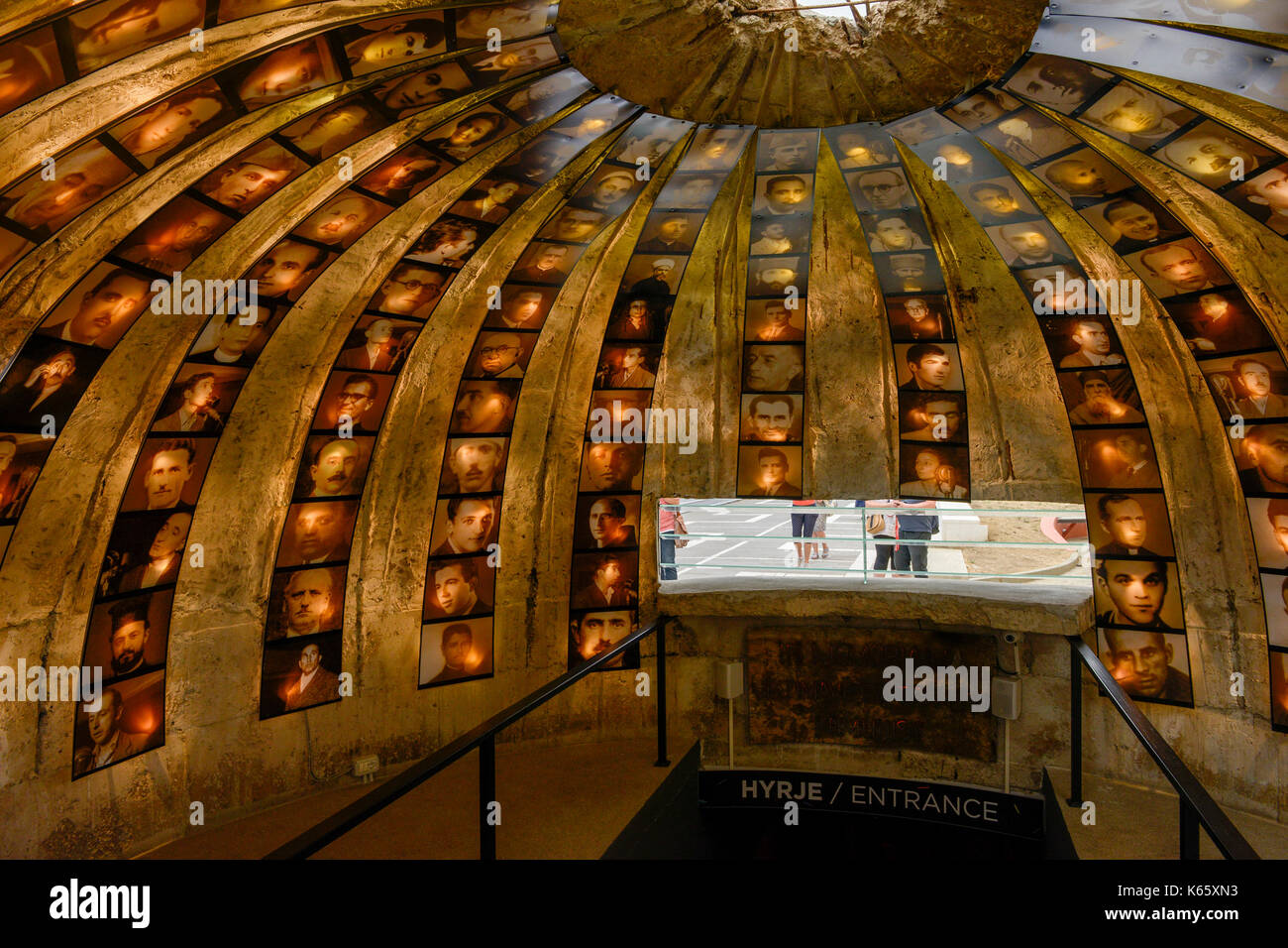 ALBANIA, Tirana , entrance of "bunkart 2" museum, during Enver Hoxha ...