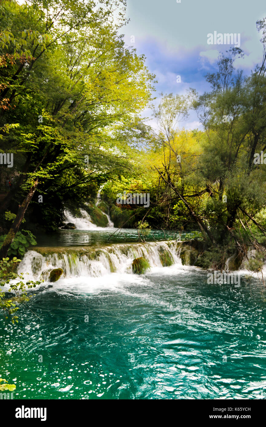 Blue waterfalls hi-res stock photography and images - Alamy