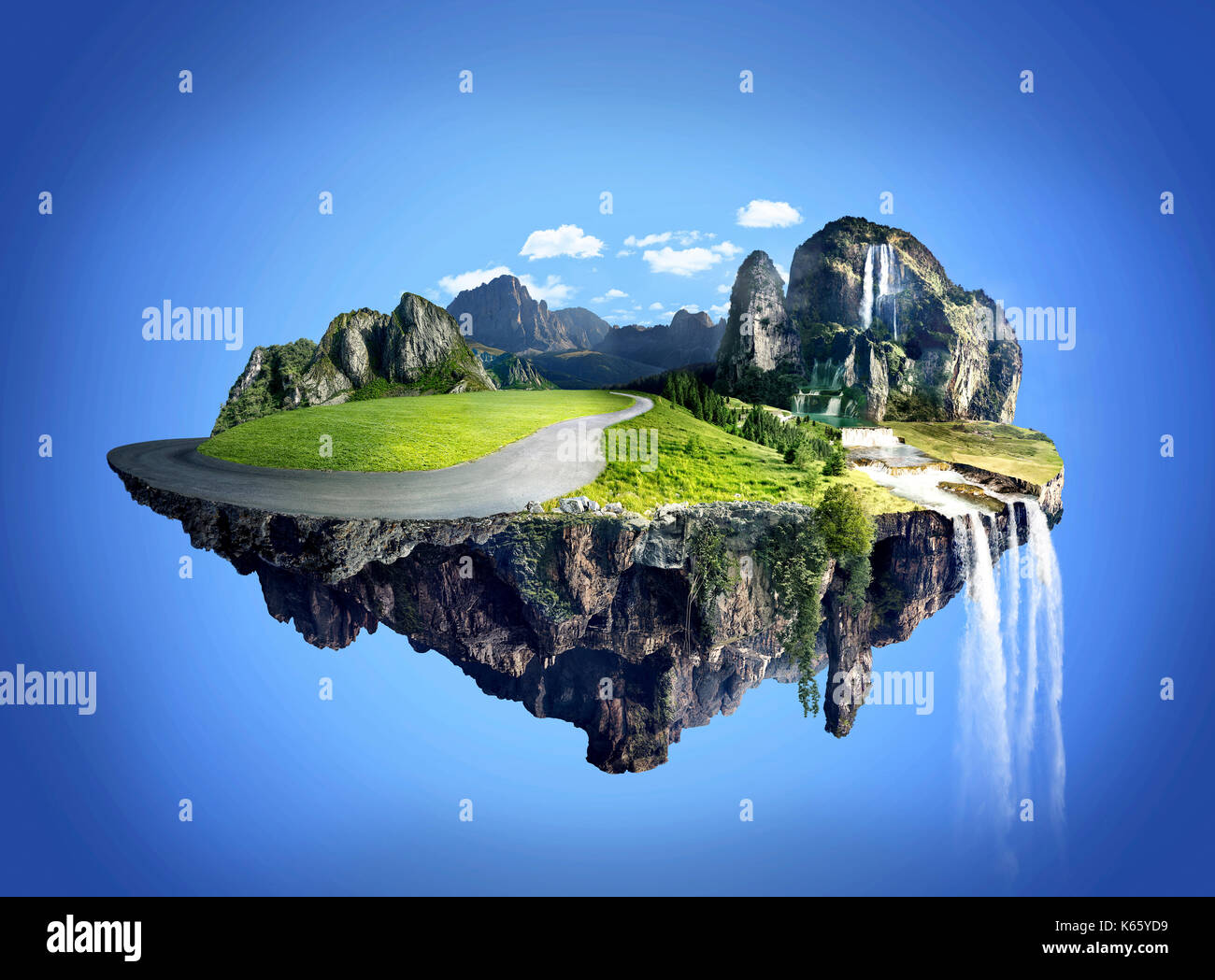 Floating Island In The Sky Wallpaper