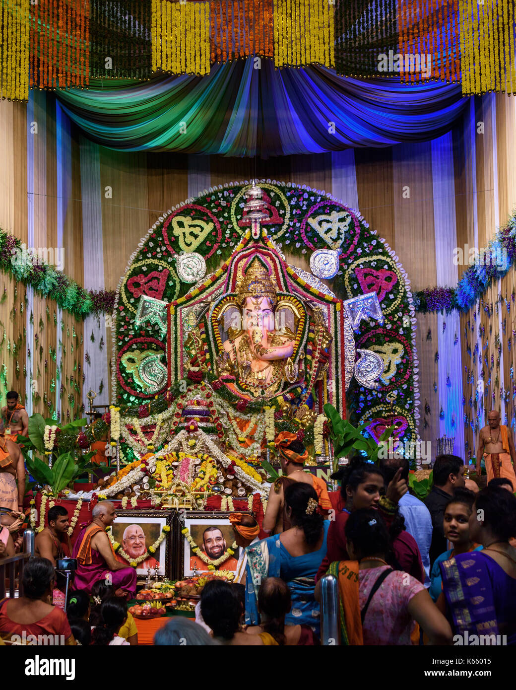 GSB Seva Mandal, Ganesh Festival 2017, Mumbai, India Stock Photo - Alamy