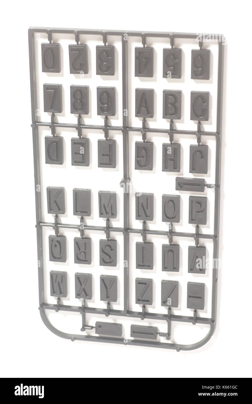 Uppercase alphabet letters numbers hi-res stock photography and images ...