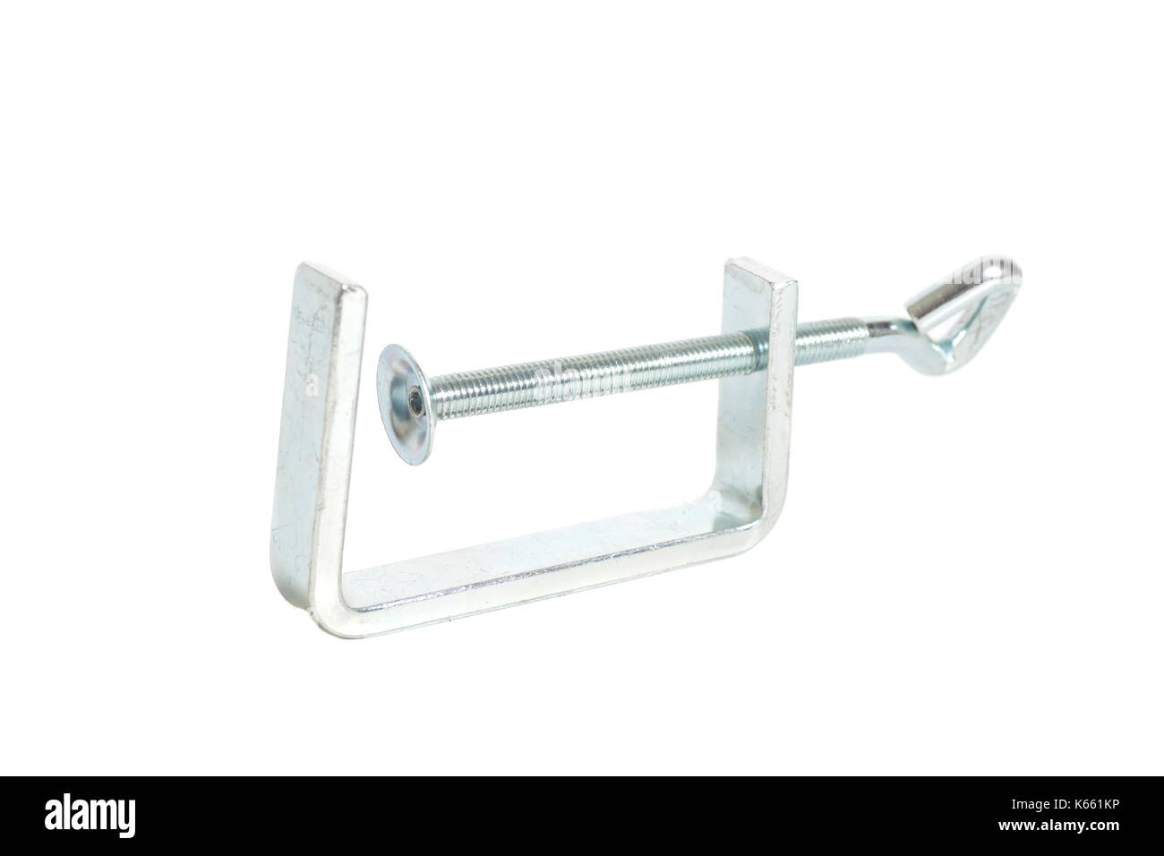 Clamp compression tool isolated on white background Stock Photo - Alamy